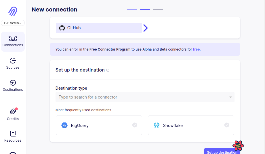 Allow starting "create connection" workflow halfway through, defining the source via url · Issue ...