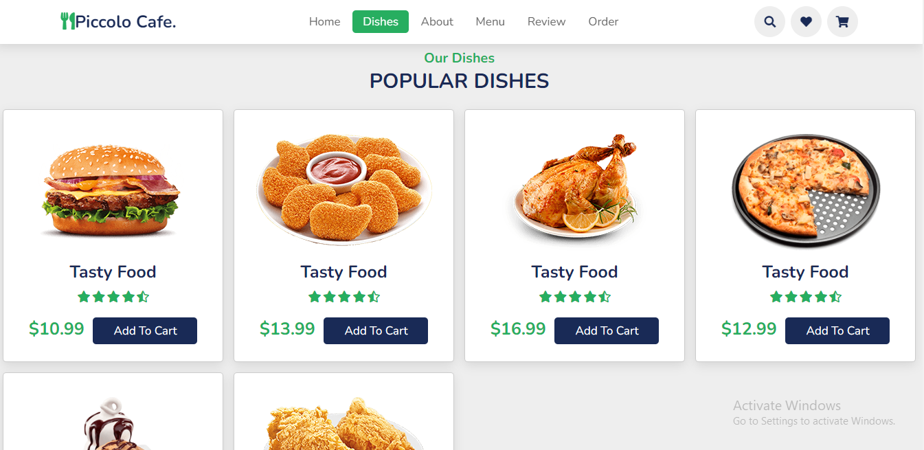 GitHub - siam18215/Piccolo-Cafe-Food-Website-Design: Created an e ...
