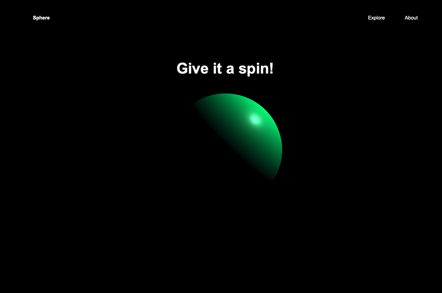 GitHub - saadsme/SphereThreejs: Interactive 3D rotating sphere. Built while learning ThreeJS ...