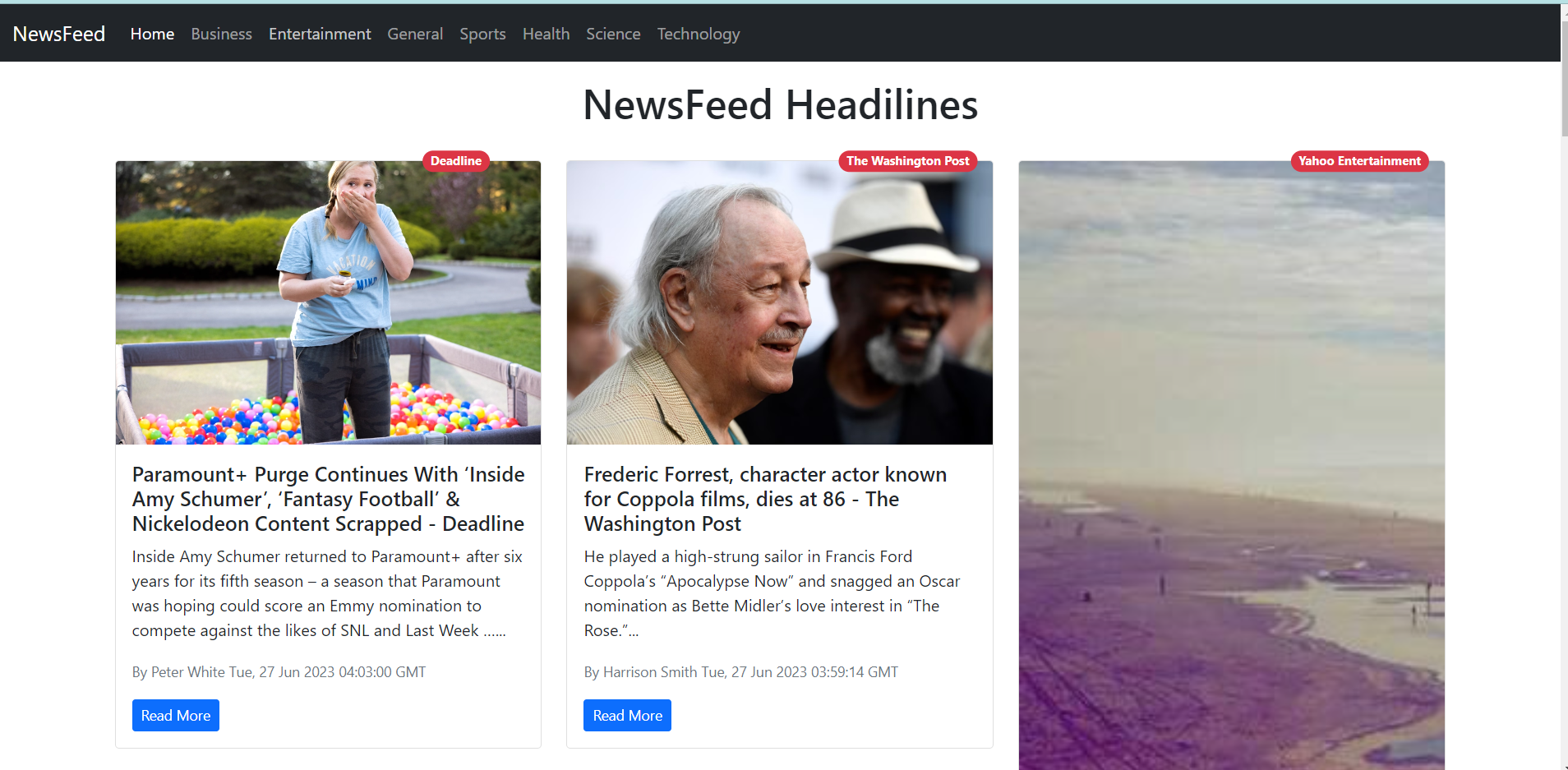GitHub - shikharpaudel/NewsFeed: A responsive news app using React js that leverages the newsAPI ...
