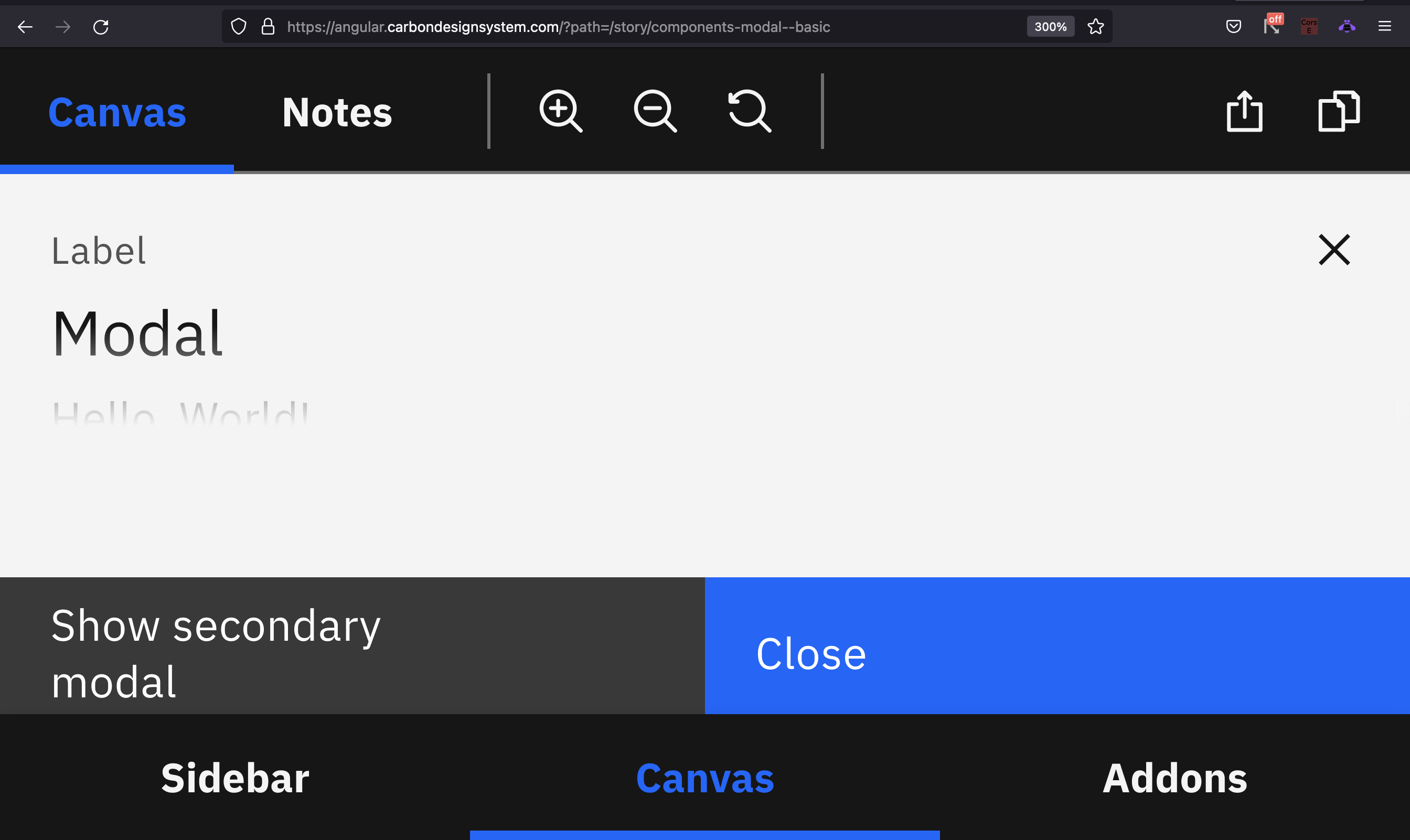 [Bug]: Carbon modal component's content is hidden/truncated on zooming to 400% · Issue #11383 ...