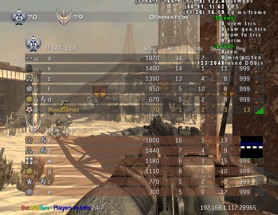 LiveRadar does not show bots · Issue #168 · RaidMax/IW4M-Admin · GitHub