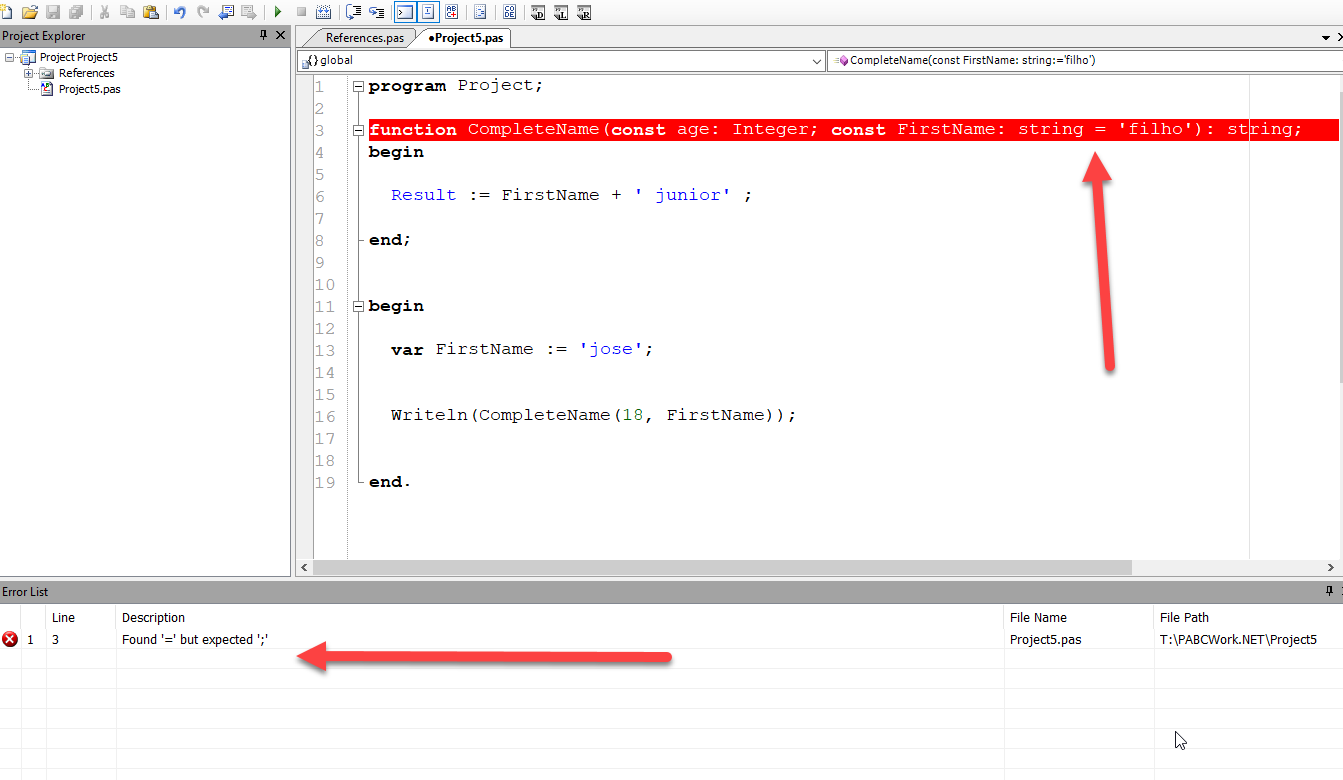 Optional argument error · Issue #2530 · pascalabcnet/pascalabcnet · GitHub