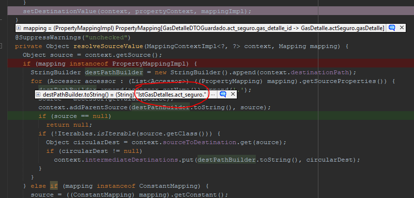 Cyclic references not being resolved when using different naming conventions for source and ...