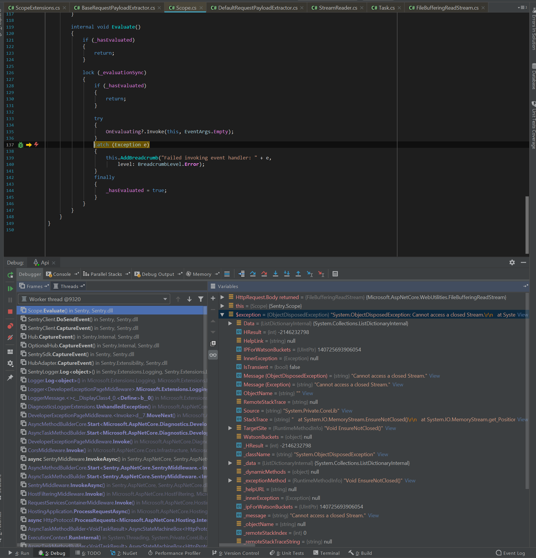 `IncludeRequestPayload` - JSON · Issue #164 · getsentry/sentry-dotnet · GitHub
