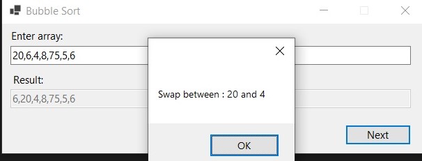 GitHub - savina01/Vizualization-BubbleSort: Simple sorting an array by Bubble Sort.