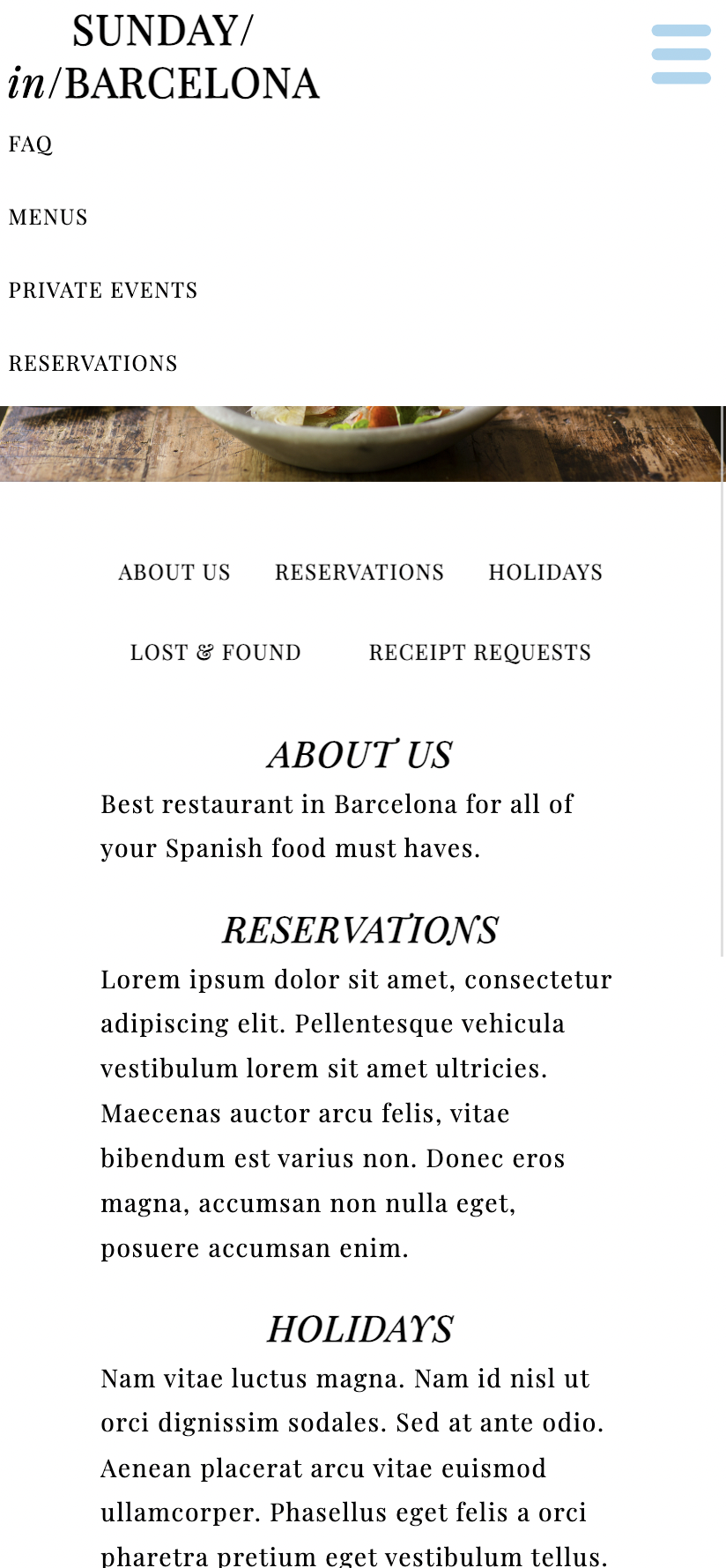 GitHub - sophlanz/restaurant-page