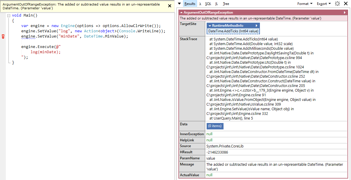 Minor DaylightSaving bug · Issue #778 · sebastienros/jint · GitHub