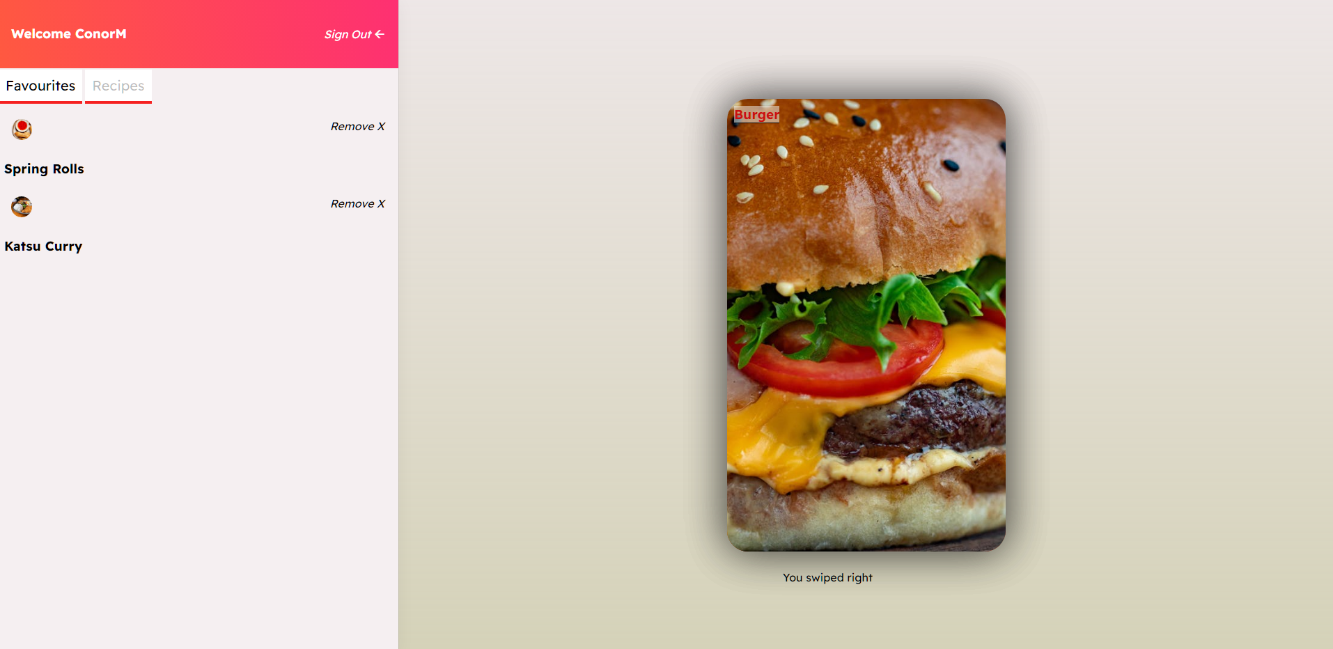 GitHub - ConorJEM/MealTimeApp: Full Stack Web Application (Spring Boot + MySQL + REACT)