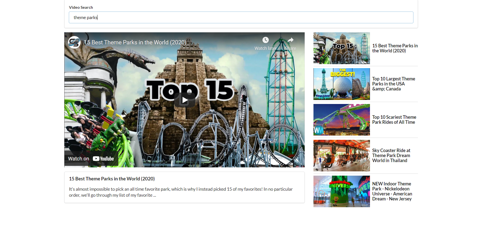 GitHub - dev382/YouTube-Search-App: Single page frontend application from the course "Modern ...