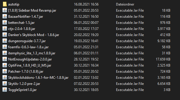 Game crashes when opened with other mods · Issue #45 · Dungeons-Guide/Skyblock-Dungeons-Guide ...