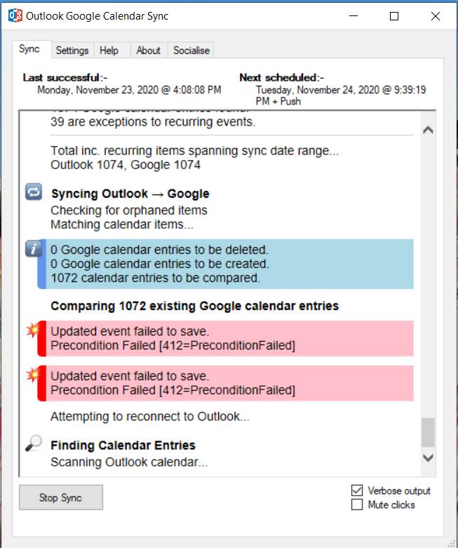 Updated event failed to save. Precondition Failed [412=PreconditionFailed] · Issue #1129 ...