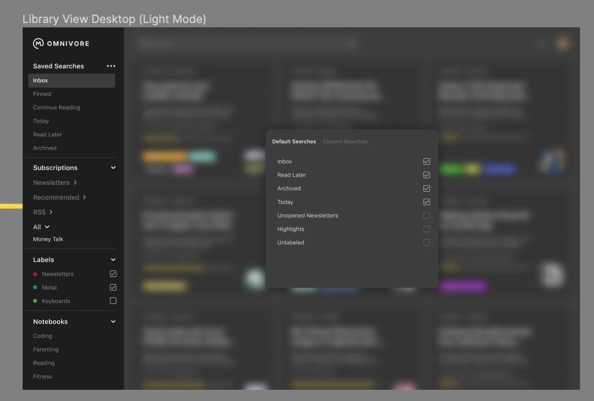 Customizable Search Filters · Issue 2619 · Omnivore Appomnivore · Github