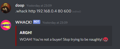 GitHub - xixur2222/discord-ddos-bot: Discord DDoS Bot / 'Whack' Discord Bot