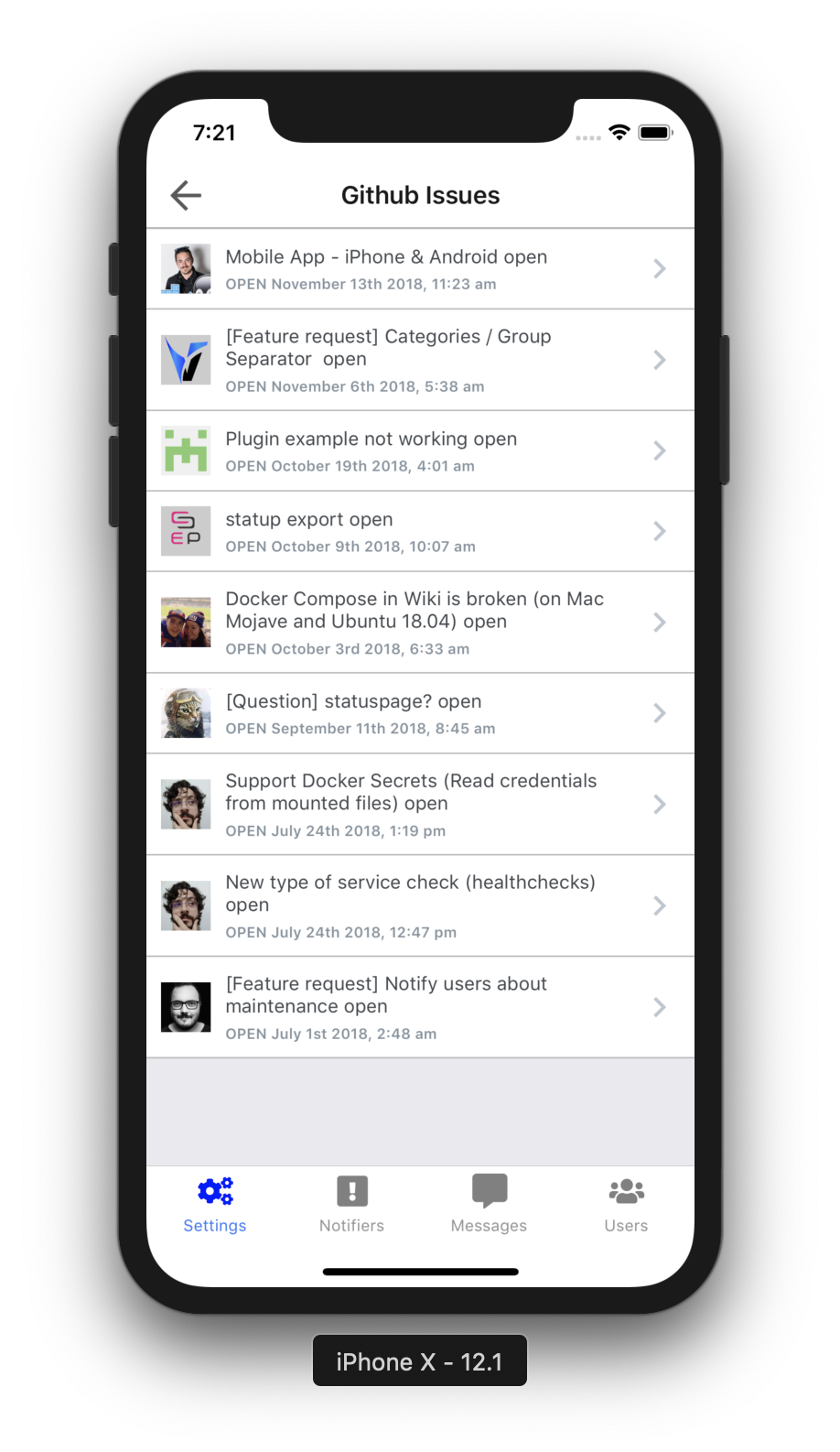 Mobile App - iPhone & Android · Issue #95 · statping/statping · GitHub
