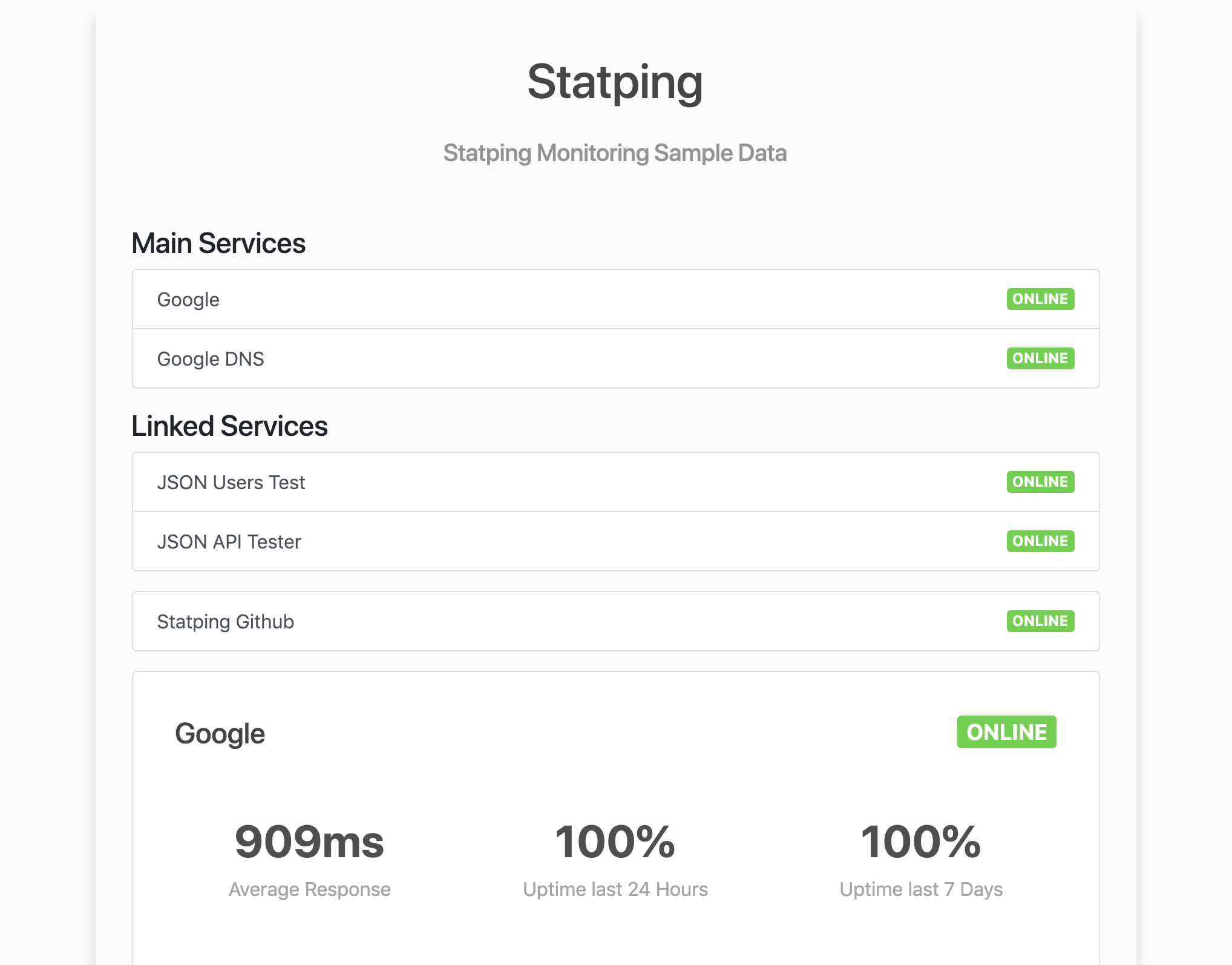 [Feature request] Categories / Group Separator · Issue #91 · statping/statping · GitHub