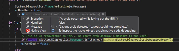 After convert from Toolkit to muxc:TabView lots of Layout cycle detected · Issue #3417 ...
