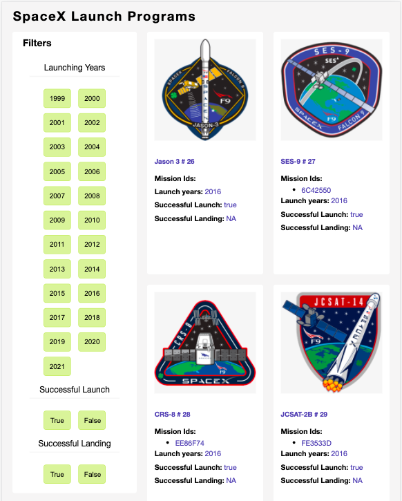 GitHub - ramesh41/spaceX-web-app: It help users list and browse all launches by SpaceX program.