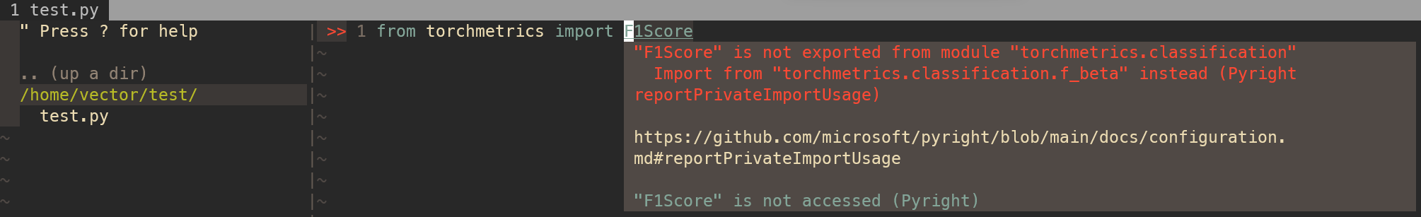 Pyright Prompts Import Error · Issue 1368 · Lightning Ai Torchmetrics · Github