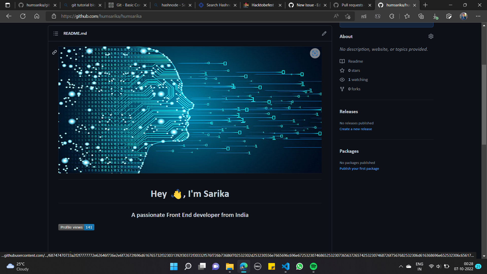 Sarika Kushwaha · Issue 1473 · Eddiehubcommunityawesome Github Profiles · Github