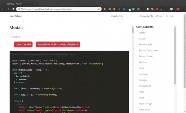 Shift and shift+tab focus items of the body when modal is open · Issue #1679 · reactstrap ...