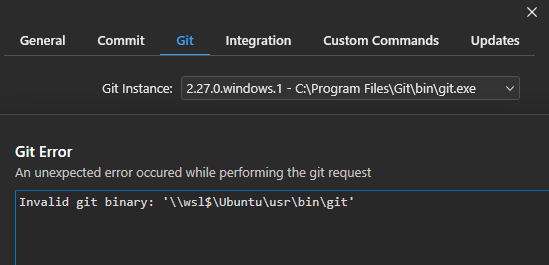 Adding The Git Instance From A Wsl Container · Issue 1626 · Fork Dev 4563