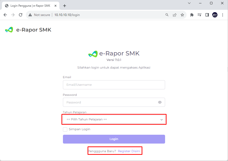 Tahun pelajaran tidak muncul · Issue #11 · eraporsmk/erapor7 · GitHub