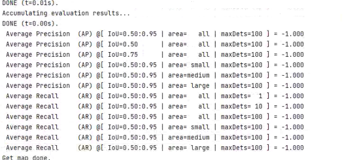 map为-1 · Issue #331 · bubbliiiing/yolov4-pytorch · GitHub