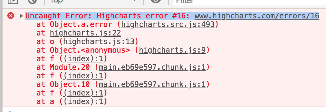 exception "Highcharts error #16" is thrown when library is loaded as npm package if window ...