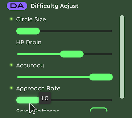 Difficulty Adjust mod in osu!catch doesn't allow CS and AR values below 1.0 · Issue #23015 · ppy ...