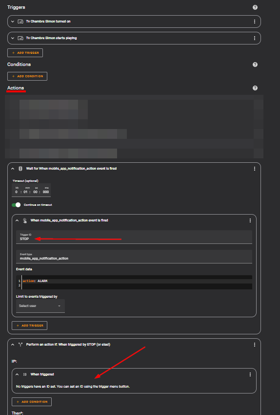 Bug Automation 2022.12 with trigger id and Triggered by ID on actions tab · Issue #14962 · home ...