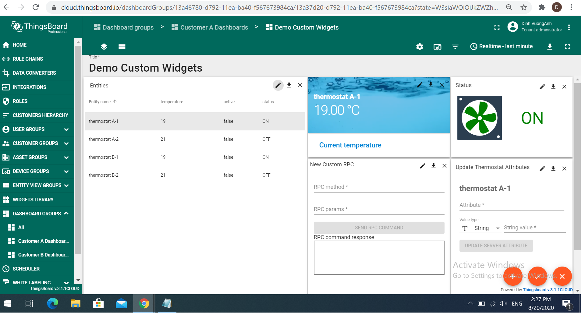 [Question] Set Entity Id & Name from Entity Admin Table to new dashboard state · Issue #3340 ...