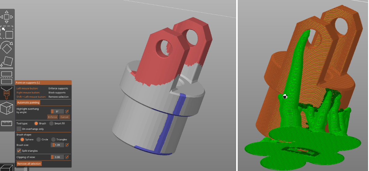 Problem When Blocking Organic Support · Issue 10929 · Prusa3dprusaslicer · Github 