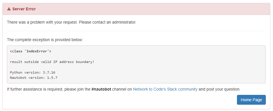 Prefix IP Addresses tab raises exception on large ipv6 prefix · Issue #3319 · nautobot/nautobot ...