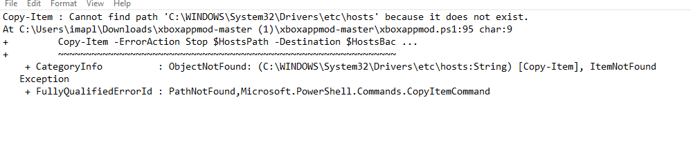 I believe my computer deleted the host.bak file and it wont work now ...