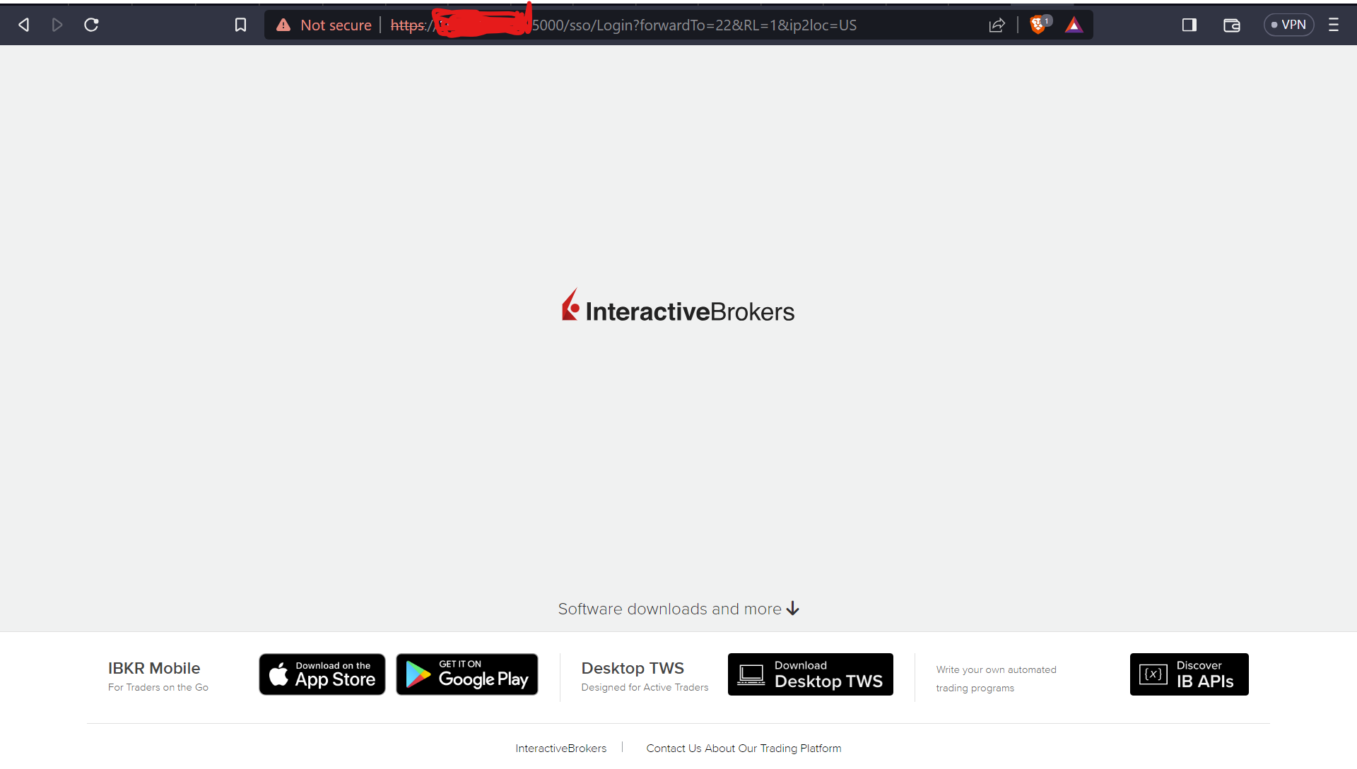 Login page not loading when I deploy the IBEAM docker Image but loads in local environment ...