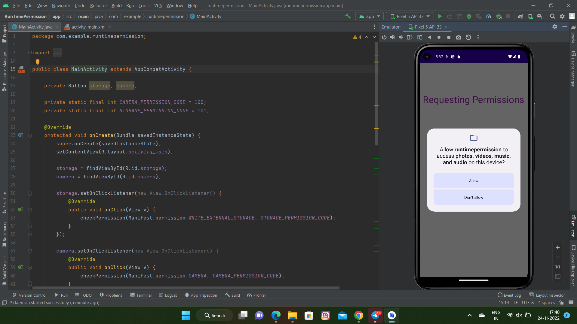 GitHub - Gowri4622/RuntimePermission