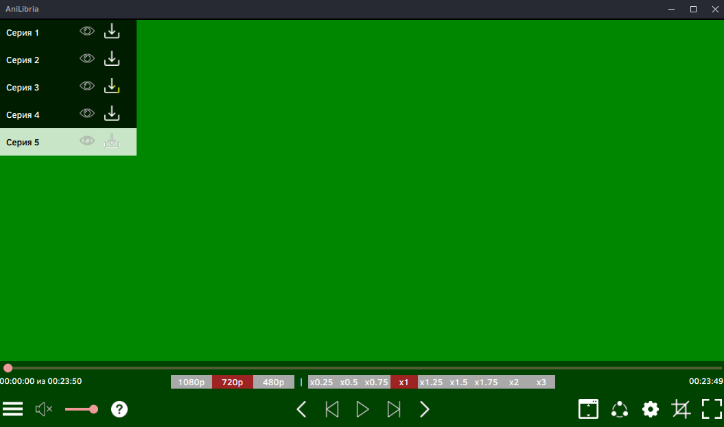 Зеленый экран при воспроизведении видео · Issue #65 · anilibria/anilibria-winmaclinux · GitHub
