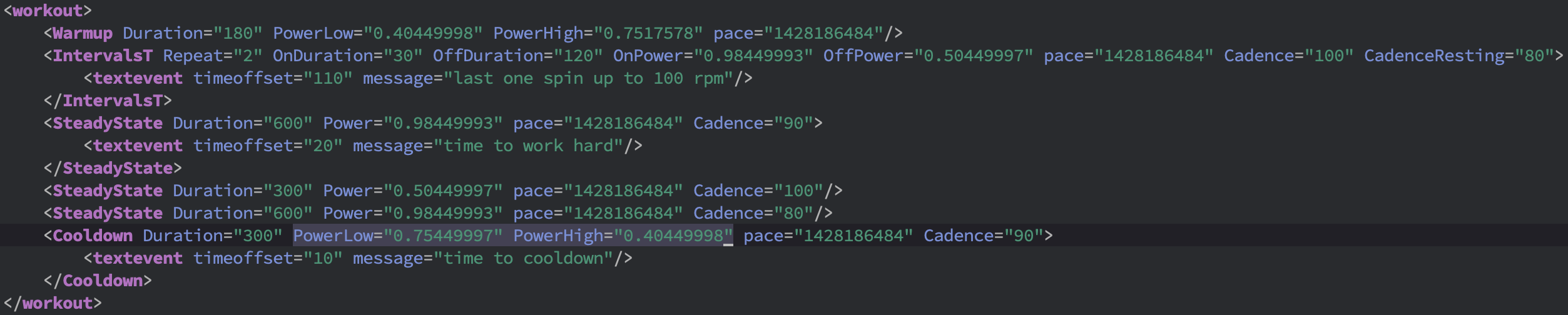 PowerLow and PowerHigh on a .zwo Cooldown tag · Issue #62 · dvmarinoff/Flux · GitHub