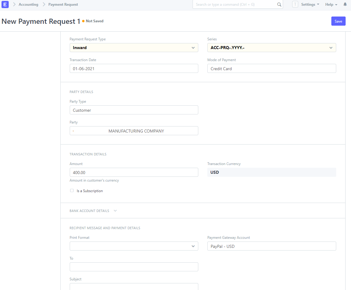[minor] Payment Request "+" button does not pull reference doc · Issue ...