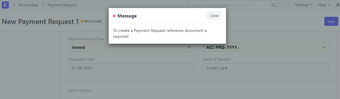 [minor] Payment Request "+" button does not pull reference doc · Issue #24454 · frappe/erpnext ...