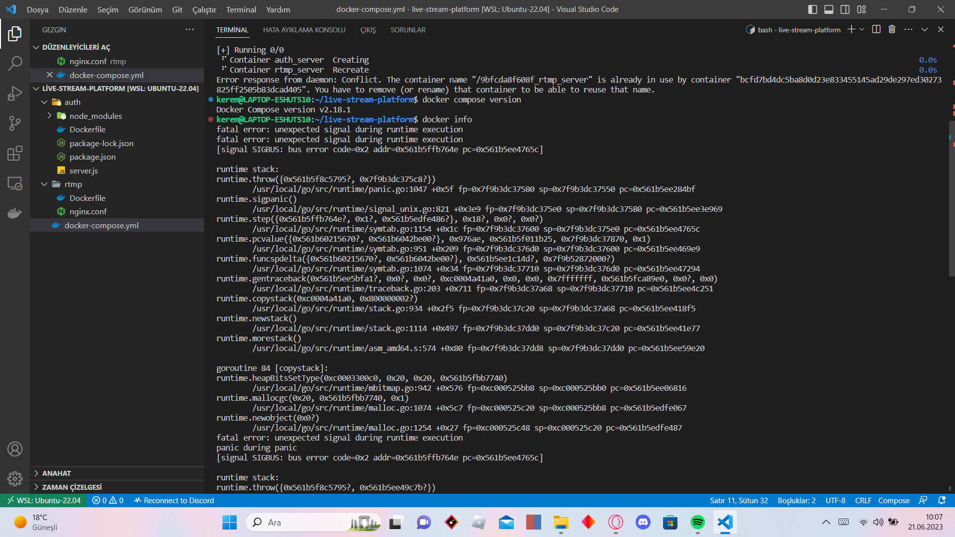 Unexpected Error While Im Trying To Use Compose Command · Issue 10729 · Dockercompose · Github 6624