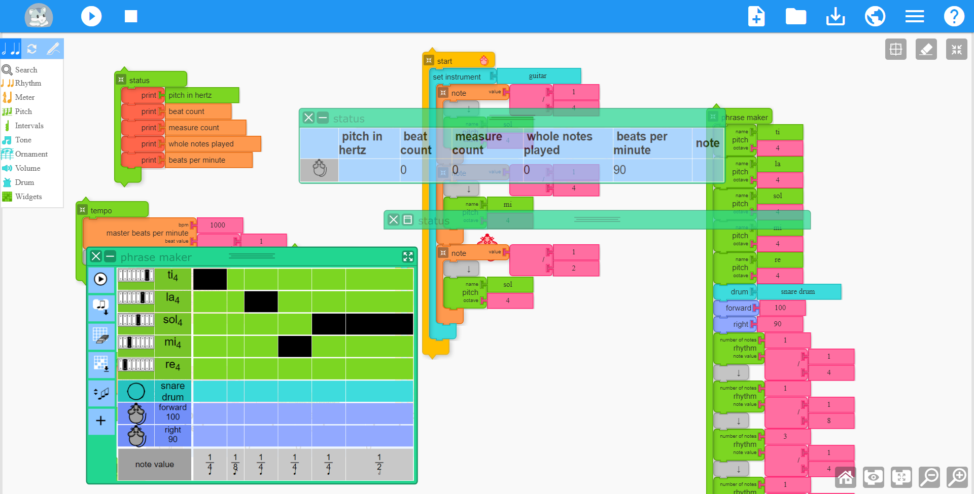 Redesign Widgets · Issue #1544 · sugarlabs/musicblocks · GitHub