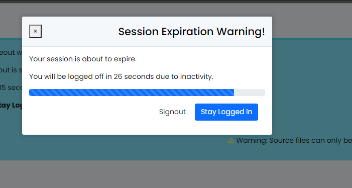 Pro Themebs5 Idle Timeout Dialog Styling Buttons Not Working Properly · Issue 6203