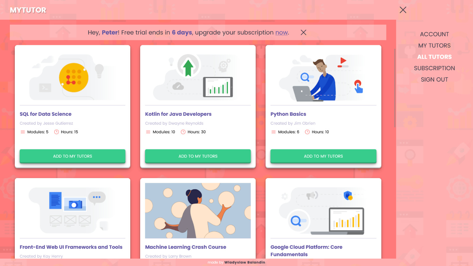GitHub - Double-w-B/myTutor-PHP: Full-stack web application. The main idea is to sign up for an ...