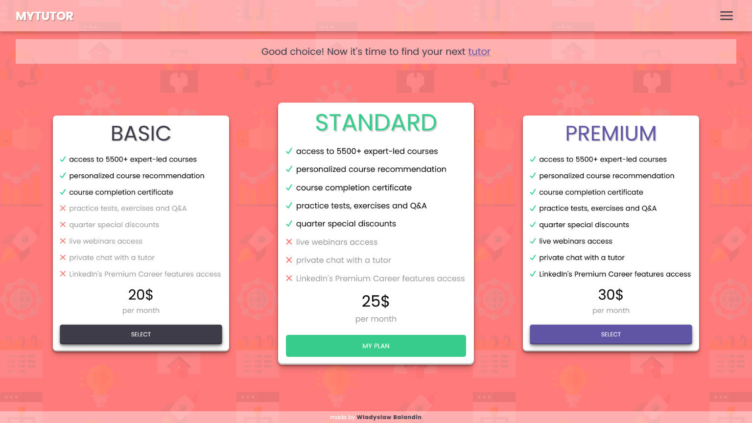 GitHub - Double-w-B/myTutor-PHP: Full-stack web application. The main idea is to sign up for an ...