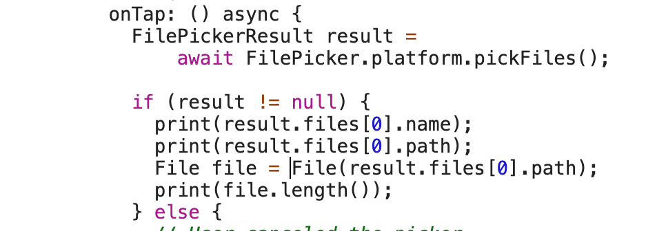 (path): Must not be null · Issue #564 · miguelpruivo/flutter_file_picker · GitHub