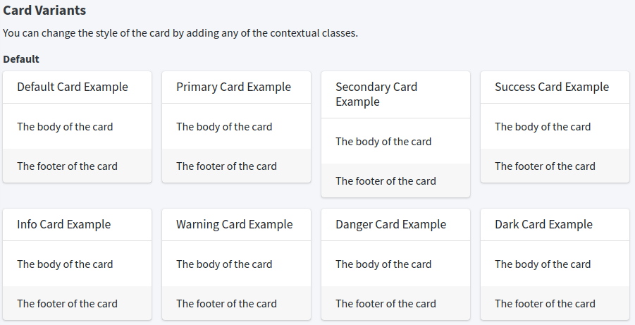 [BUG] Card Variants (Default & Outline) look all the same · Issue #2483 · ColorlibHQ/AdminLTE ...