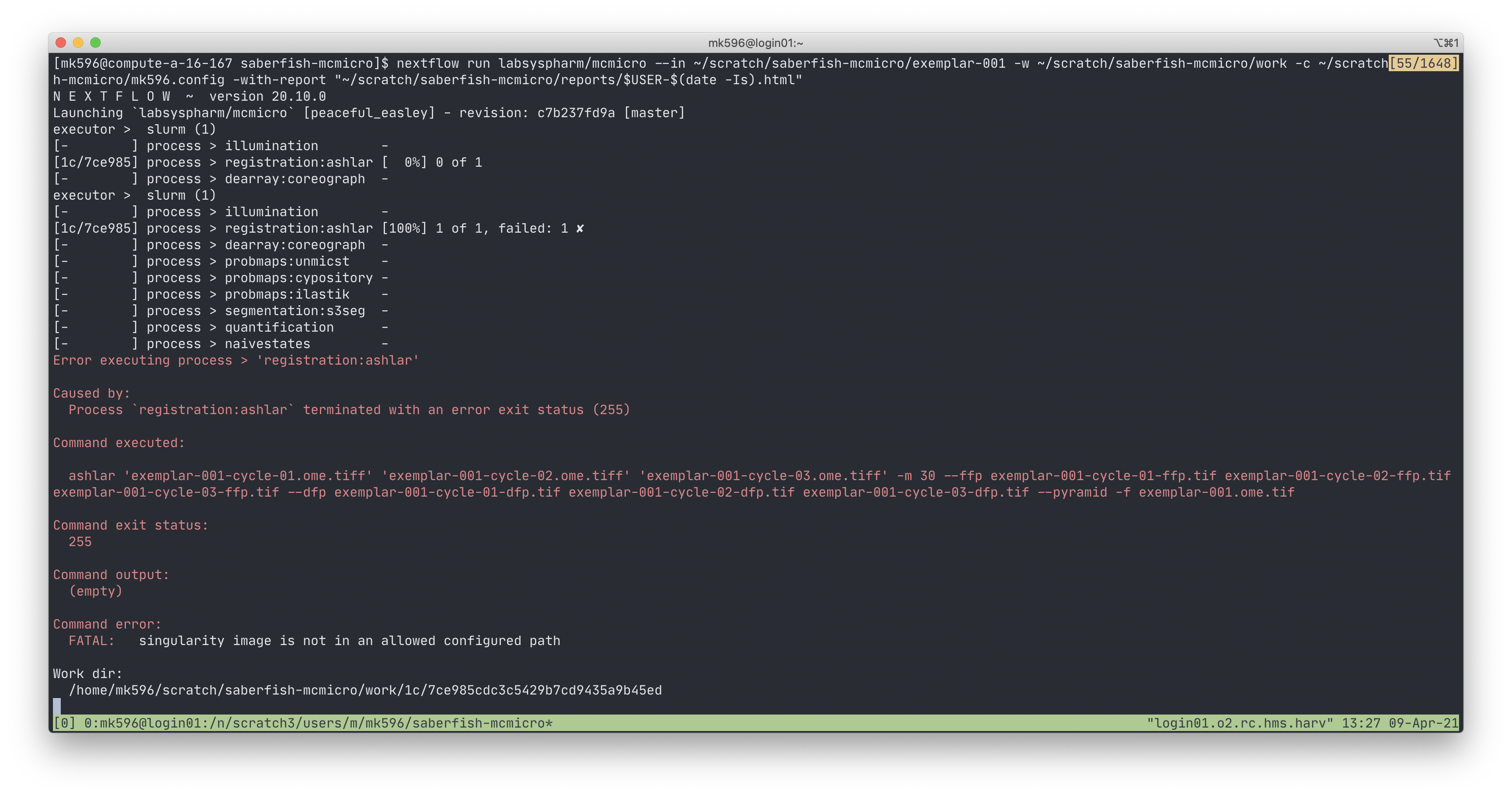Running on O2 outside lsp group · Issue #272 · labsyspharm/mcmicro · GitHub