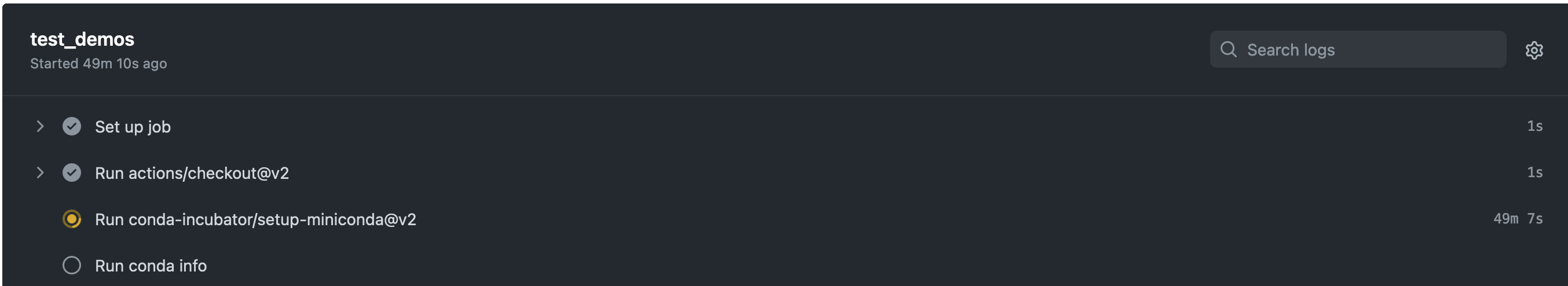 Github Action Stuck Creating Conda Environment · Issue 196 · Conda